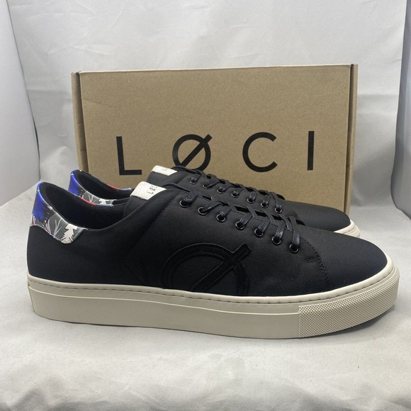 LOCI | Shoes | Lci X Ilaria Nine Black Floral Premium Vegan Sneakers ...